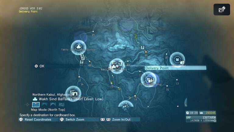 All Delivery Point Locations In Metal Gear Solid 5 (+ Map)